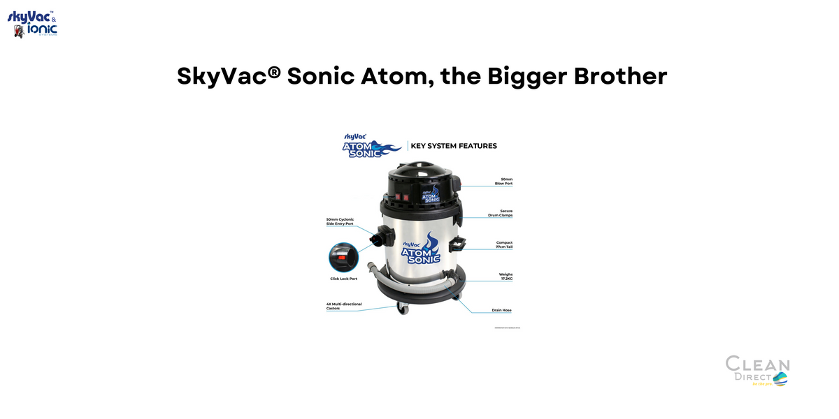 SkyVac®️ Sonic Atom, the Bigger Brother – Clean Direct Inc.