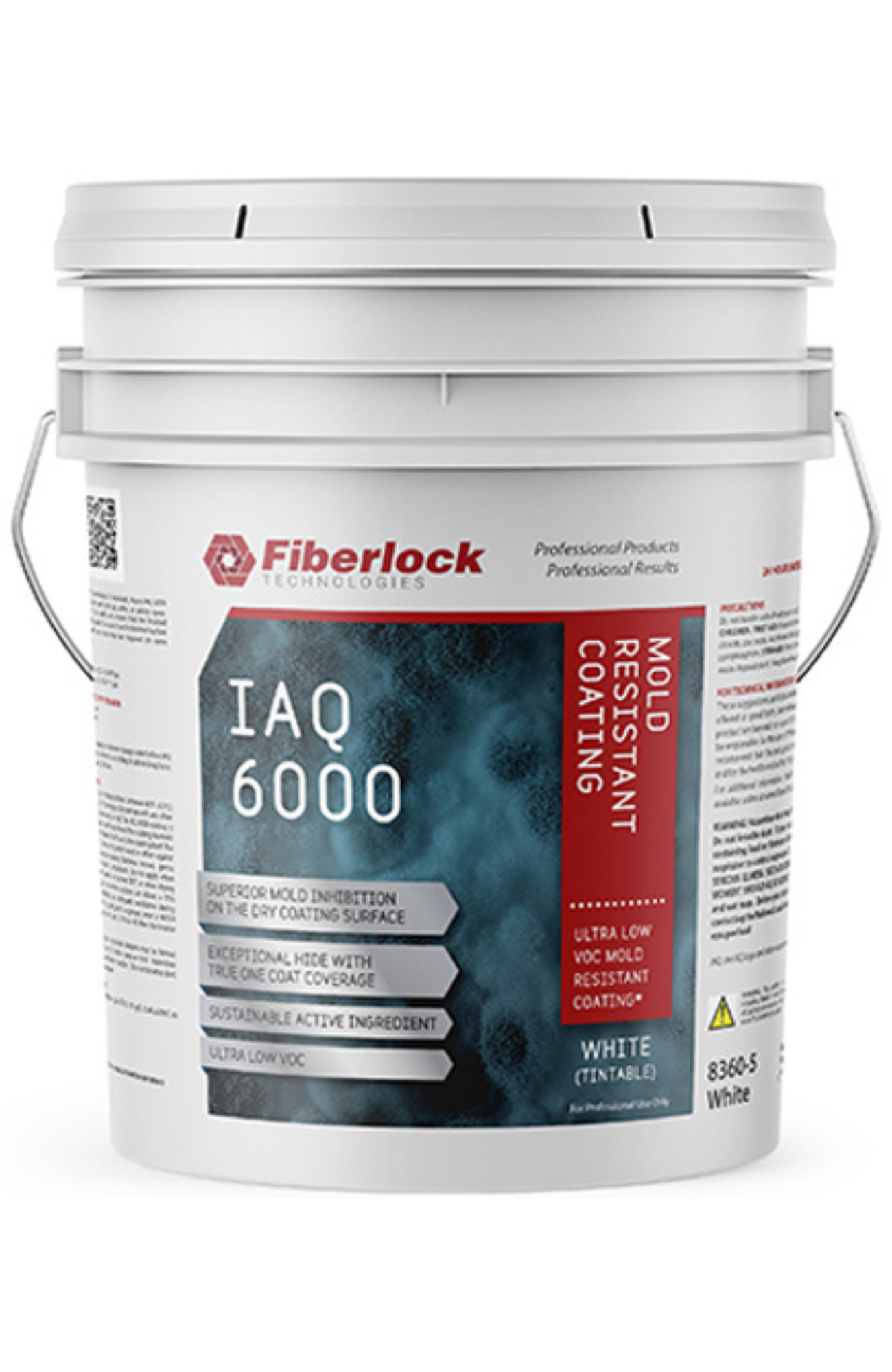 Fiberlock IAQ 6000 Mold Resistant Coating – White 5 Gallon