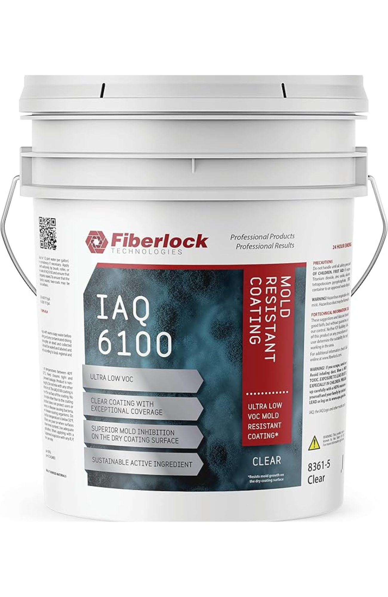 Recubrimiento Fiberlock IAQ 6100 resistente al moho – Transparente, 5 ...