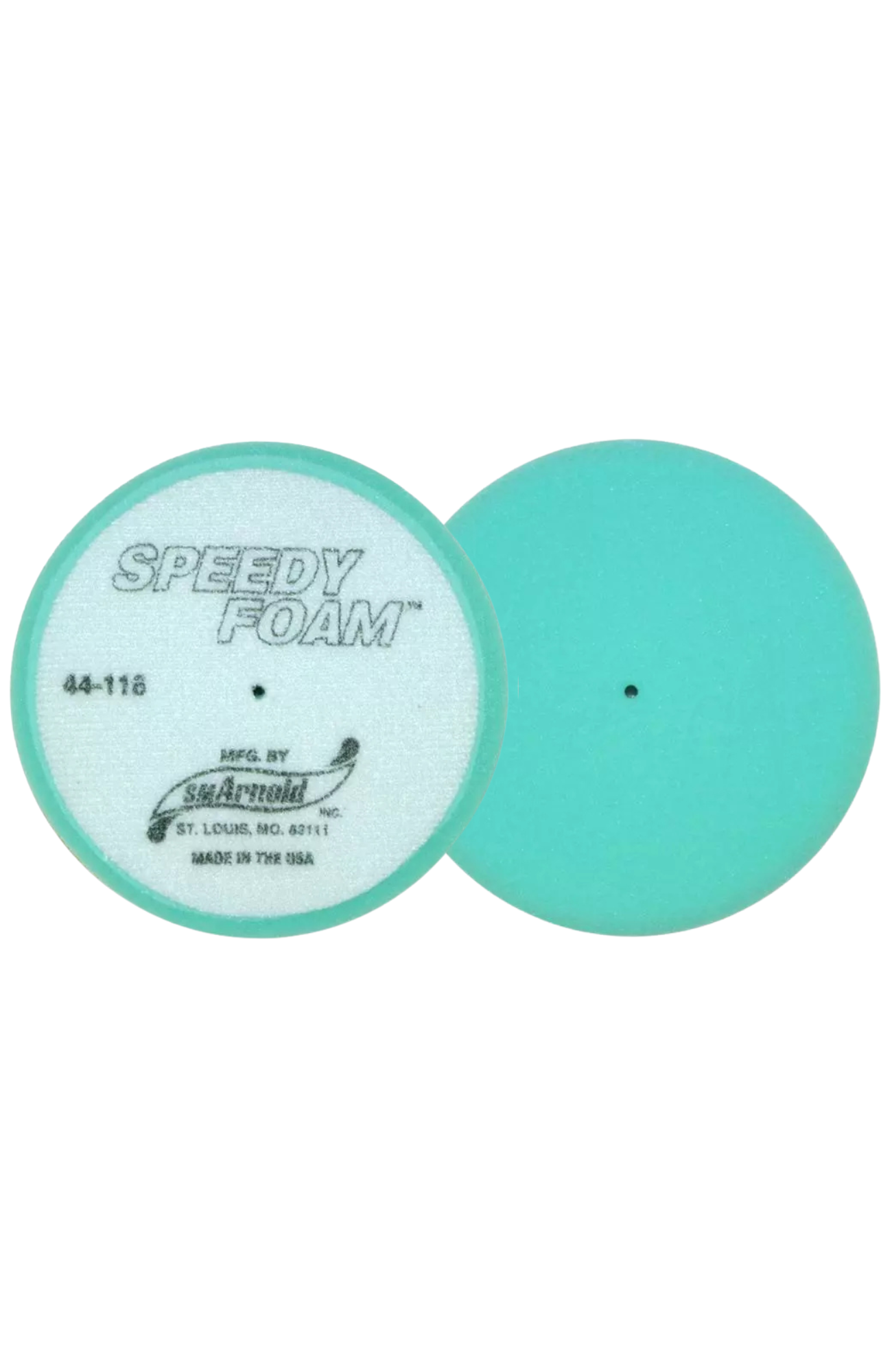 Almohadilla pulidora de espuma SM Arnold Speedy de 60 ppp, 15 cm, verde