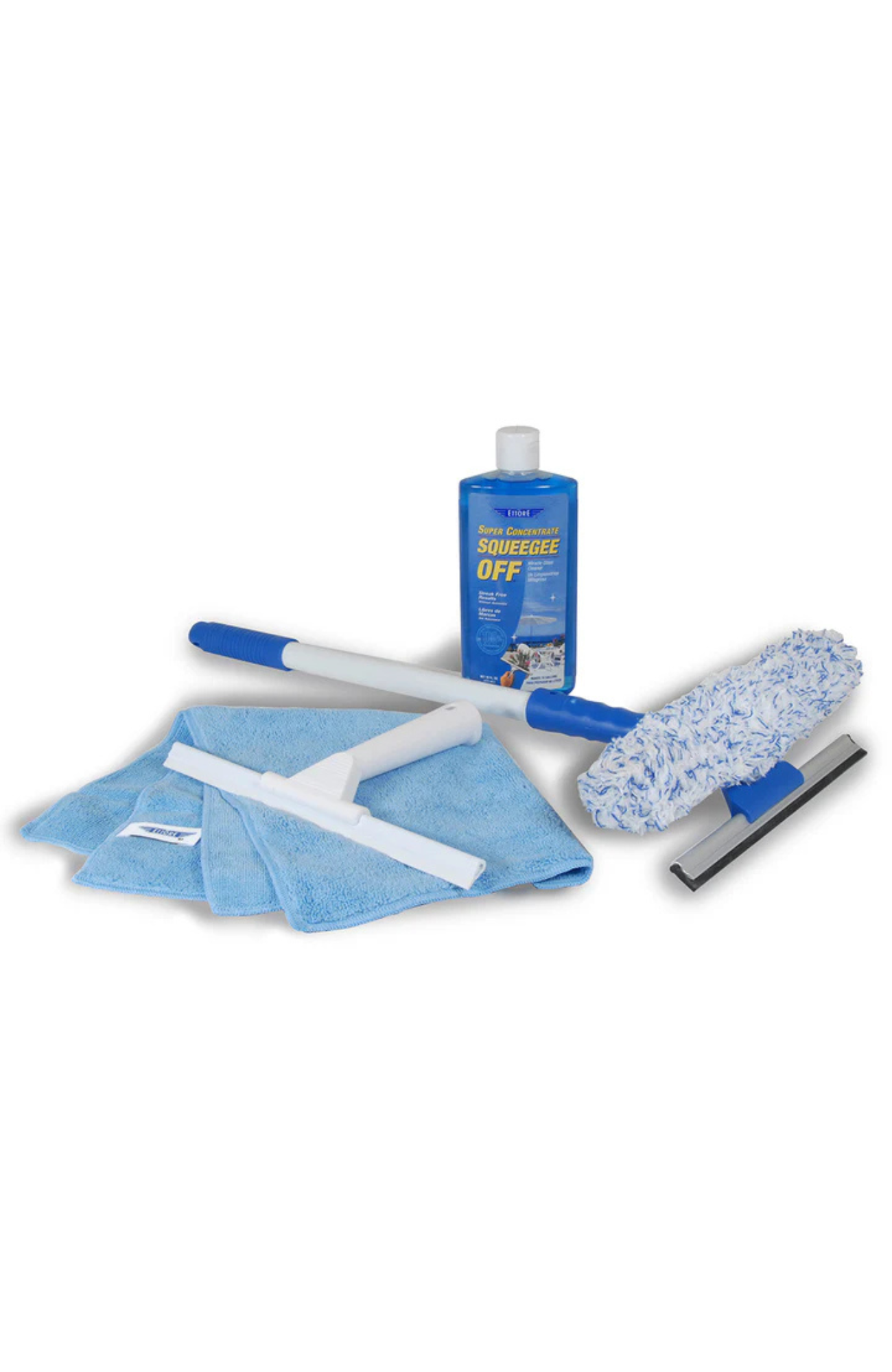Ettore Total Glass Care Kit – Complete Window & Glass Cleaning Set ...